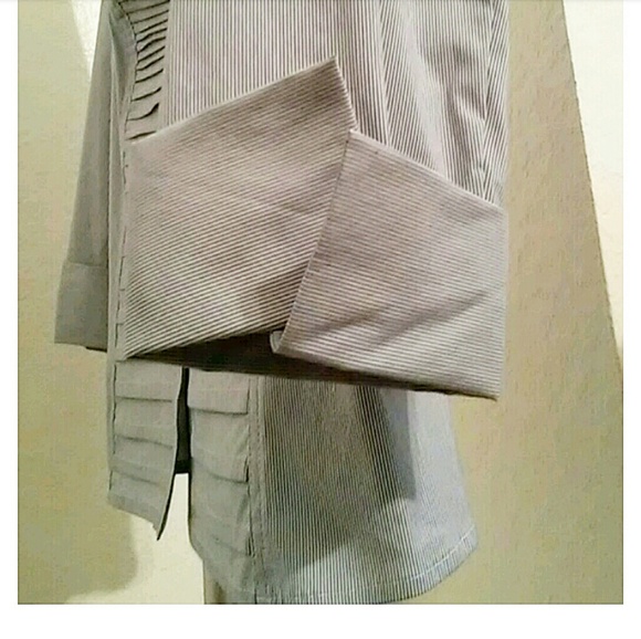 Tracy M. | Tops | Tracy M French Cuff Blue And White Shirt | Poshmark